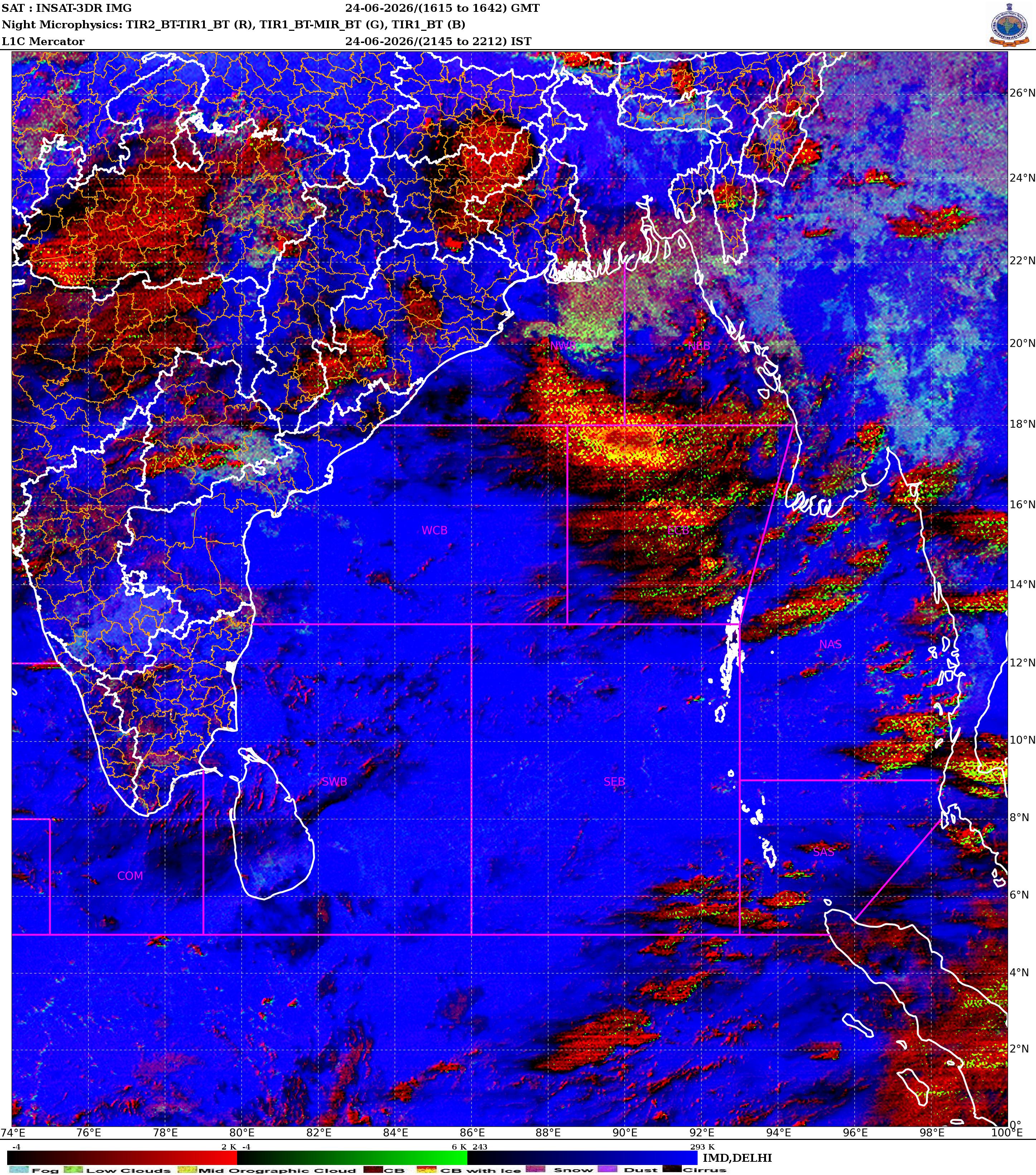 Sri Lanka Live Satellite Weather Map and Weather Today